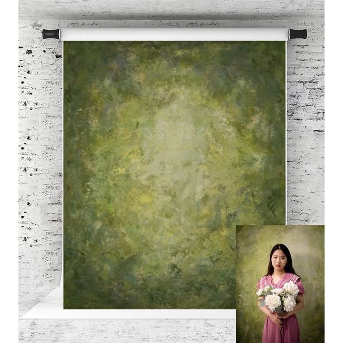 1.5x2.2m Fond de Texture Verte Toile de Fond de Portrait Vert Toile de ...