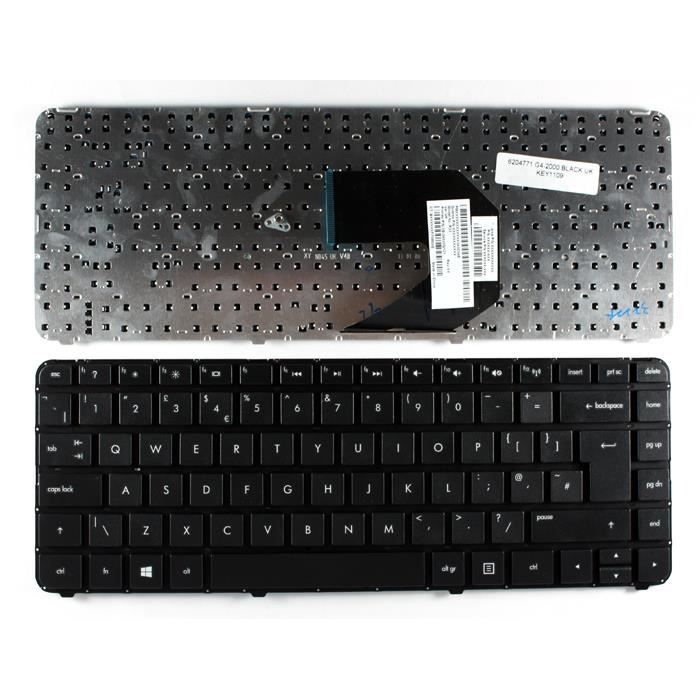 HP Pavilion G4-2020TU Noir Windows 8 Layout Royaume-Uni Clavier pour ...