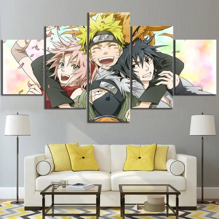 GUHB-210 Affiche de personnages de dessin animé japonais, 5 pièces ...