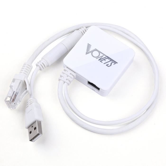 MODEM-ROUTEUR VONET Mini WiFi 2,4 GHz Point d'accès WiFi portable Pont ...