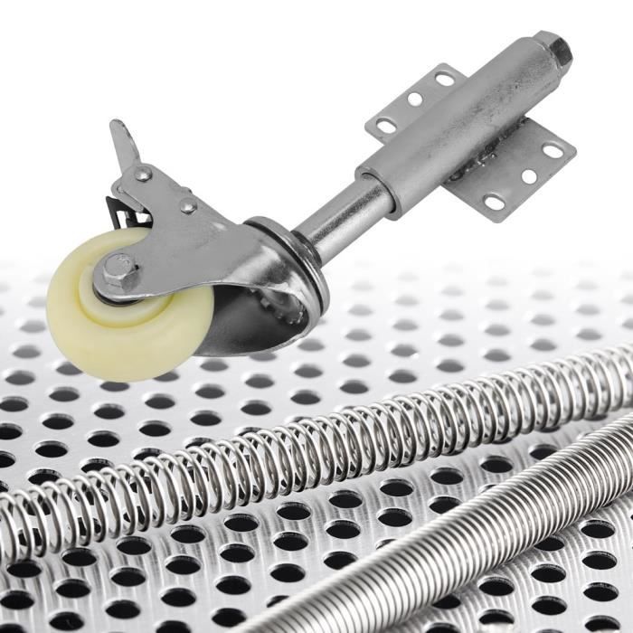 Roues à ressort, portes de frein de 3 pouces Roue de porte en nylon à ...