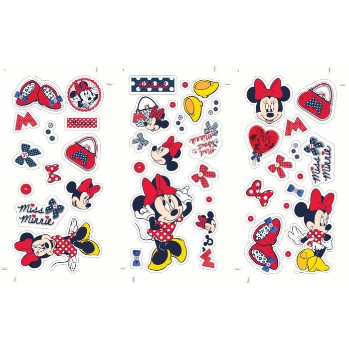 43 Stickers Minnie Mouse Disney - Cdiscount Maison