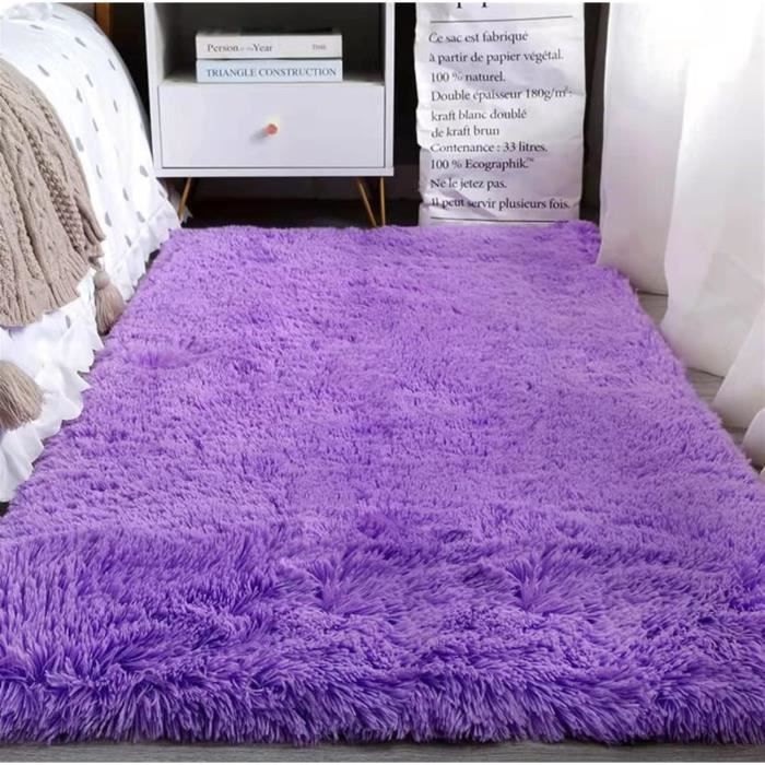 Tapis Doux Salon Tapis Anti Slip Moelleux Chambre Tapis Tapis Shaggy ...