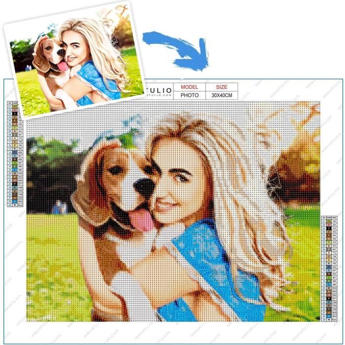 Diamond Painting Personnalisé Prenom- 40X30 Cm \ Diamant Painting ...
