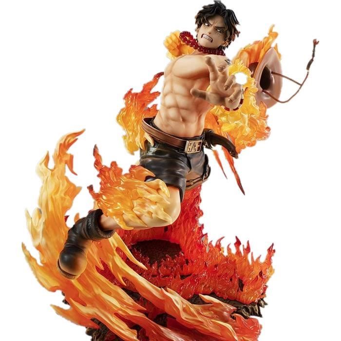 One Piece Fire Fist Ace Statue, 25CM Portgas·D· Ace Action Figure Max ...