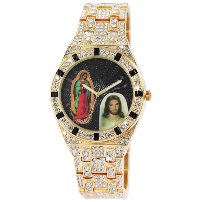 Montre - KING STAR - KS0005 - Doré - Boîtier 45 mm - Bracelet métal 24 ...