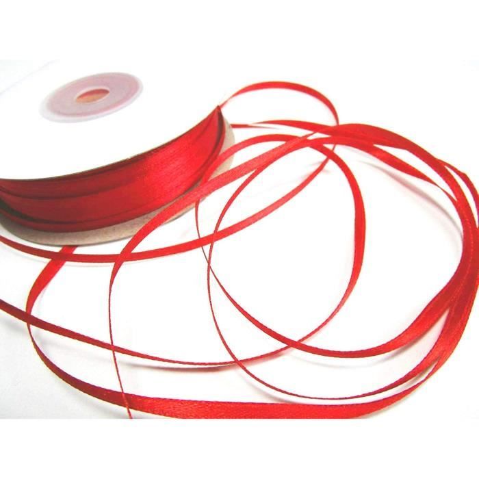 Bordure Et Ornement De Couture - CaPiSo - 100 Satin Ruban - Rouge - 3 ...