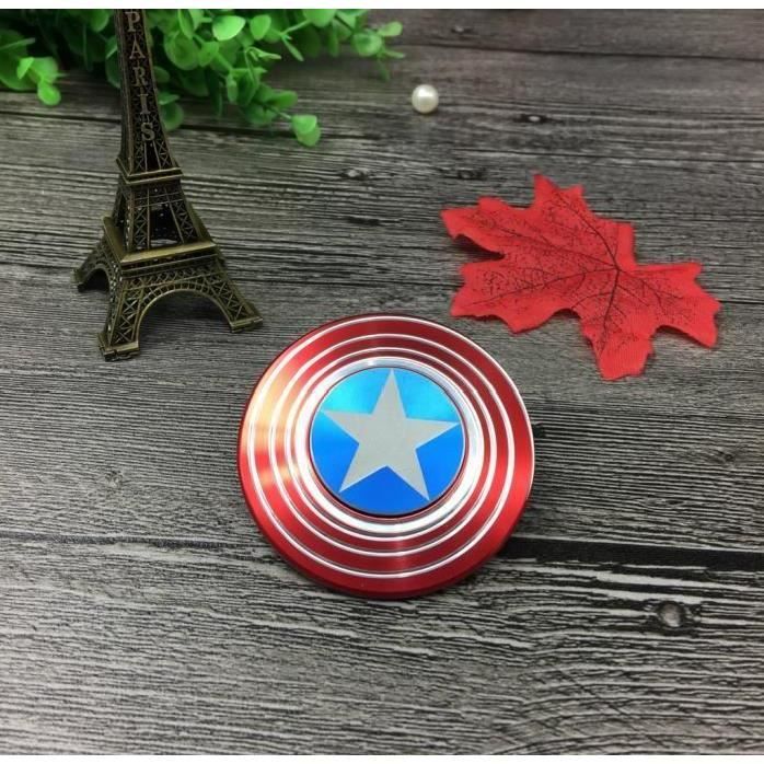 Captain America Spinner Fidget Toy Tri Fidget Hand Spinner - Cdiscount ...