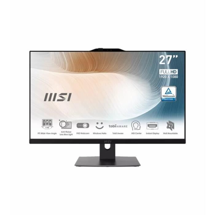 PC tout en un MSI AIO Modern AM272P 12M-414EU - noir - TU - Cdiscount ...