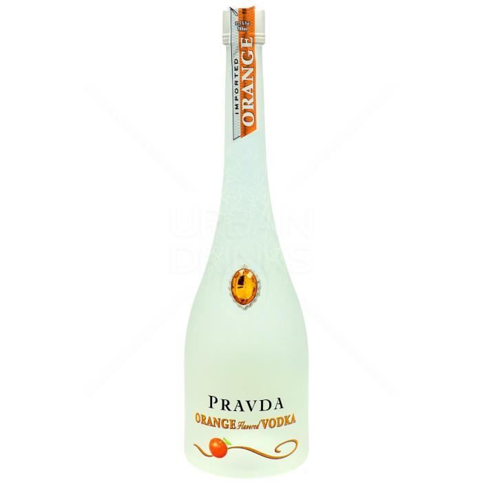 Pravda Orange Vodka 0.7L (37.5% Vol.) | Vodka - La cave Cdiscount