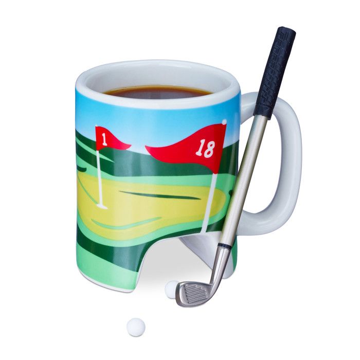 Mug sur le thème du golf, lot de 10, putter avec stylo bille intégré ...