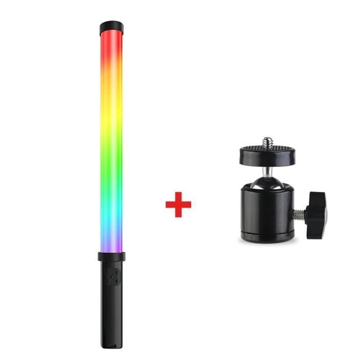 Barre d'éclairage LED RGB 360 °,3200-6000K,2000 Lm,barre d'éclairage à ...