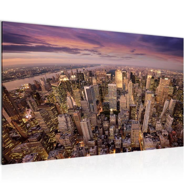 Runa art Tableau Décoration Murale La ville de New York 70x40 cm - 1 ...