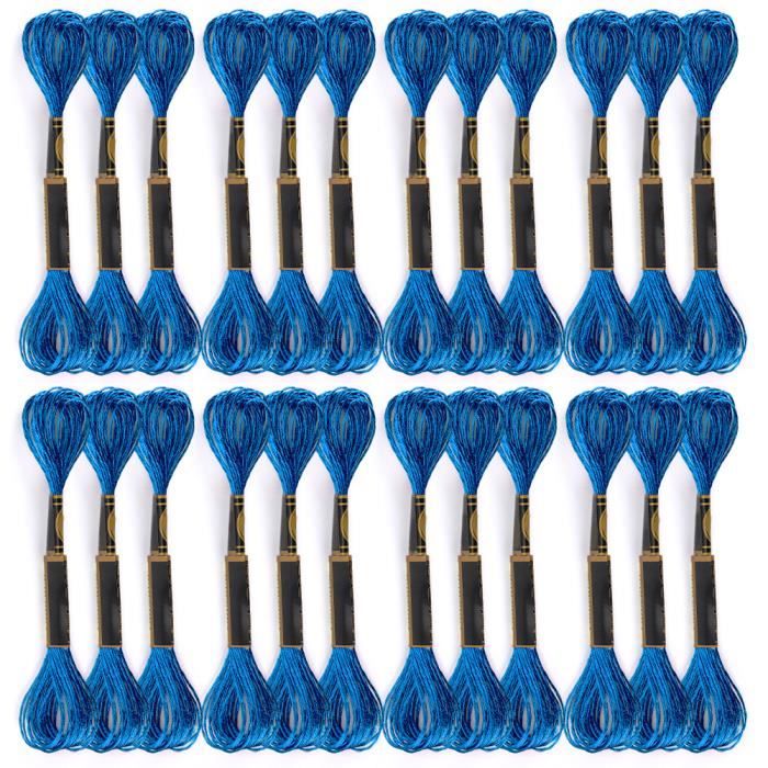 TMISHION Fil de point de croix -Fil de couture, -Écheveaux de point ...