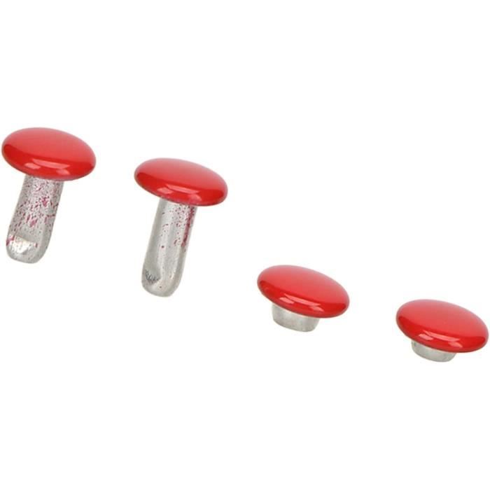 Lot De 500 Rivets En Cuir, Double Capuchon, Haute Résistance, Taille ...