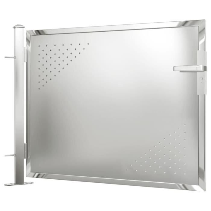 FHE - Clôtures | barrières - Portail de jardin 100x75 cm Acier ...
