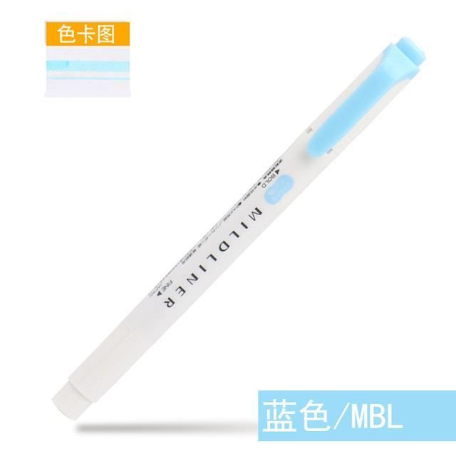 Surligneur,MBL--Surligneur Zebra Midliner À Double Tête, Feutre, À ...