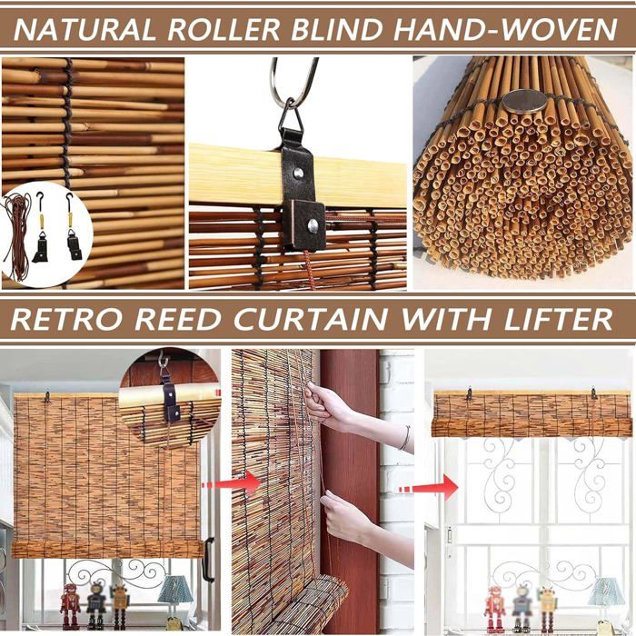 Carbonization Store Bambou Exterieur Rétro de Carbonisation,Rideau de ...