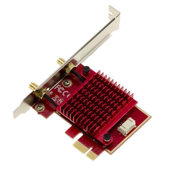 KALEA-INFORMATIQUE Carte contrôleur réseau PCIe x1 WiFi 6 IEEE 802.11ax ...