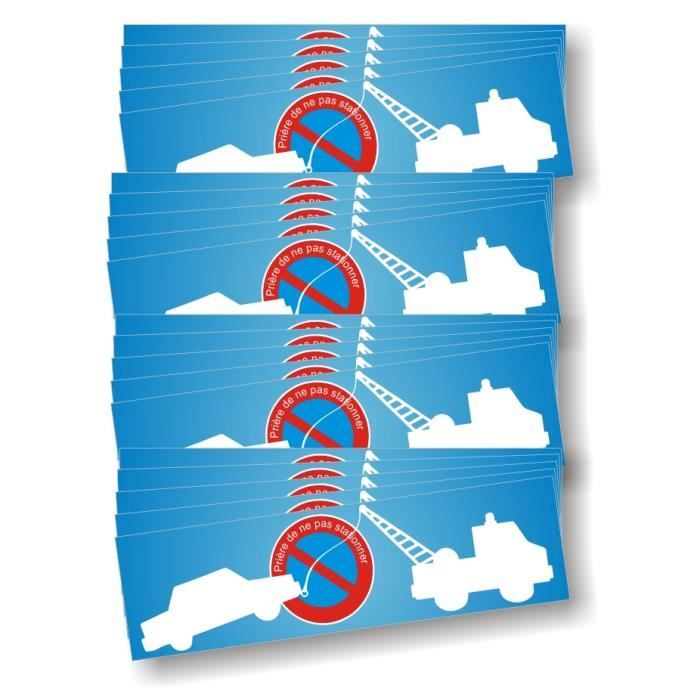 Autocollants Stationnement interdit - Prière de ne pas stationner - Lot ...