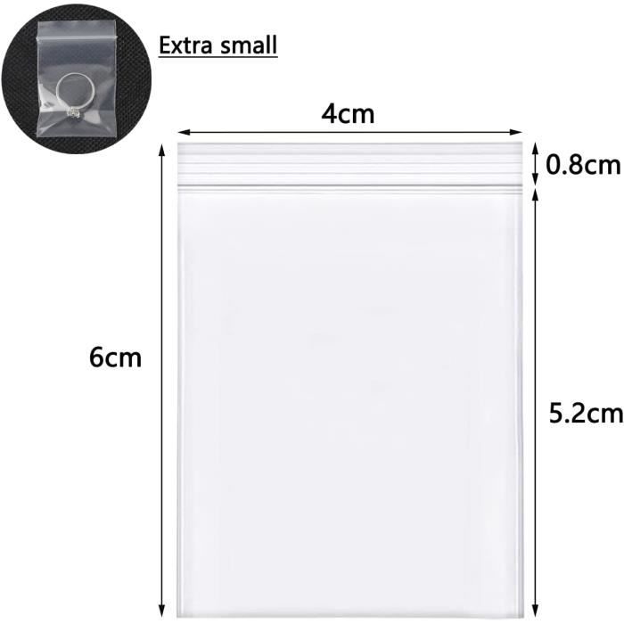 500 Sachets Plastique Transparentes,Sachet Plastique Bonbon,Sacs En ...