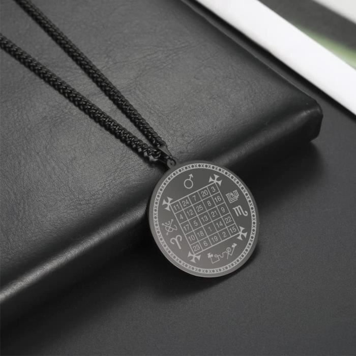 Collier Talisman Magique Carré De Mercure Saturne Jupiter Mars Soleil ...