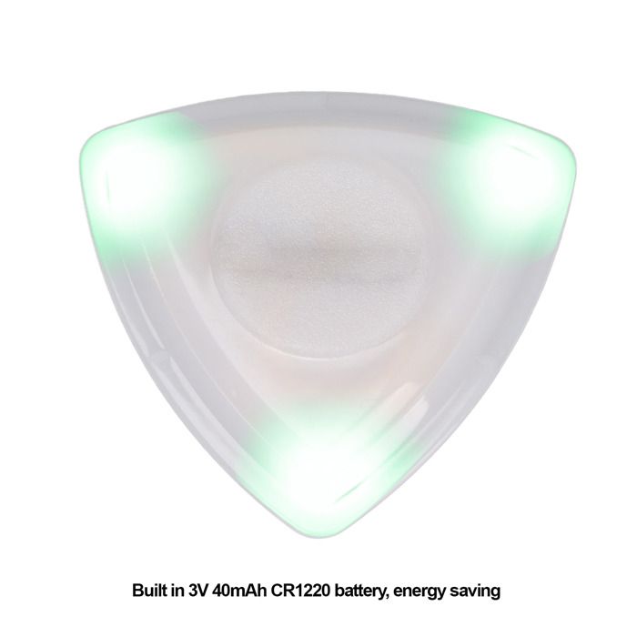 Médiator de guitare lumineux avec batterie de remplacement de lumière ...