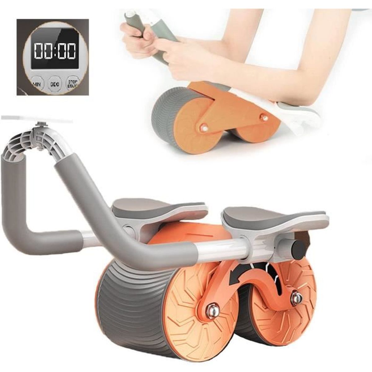 Roue Abdominale avec soutien du coude, Roulette Abdominaux Exercice ...