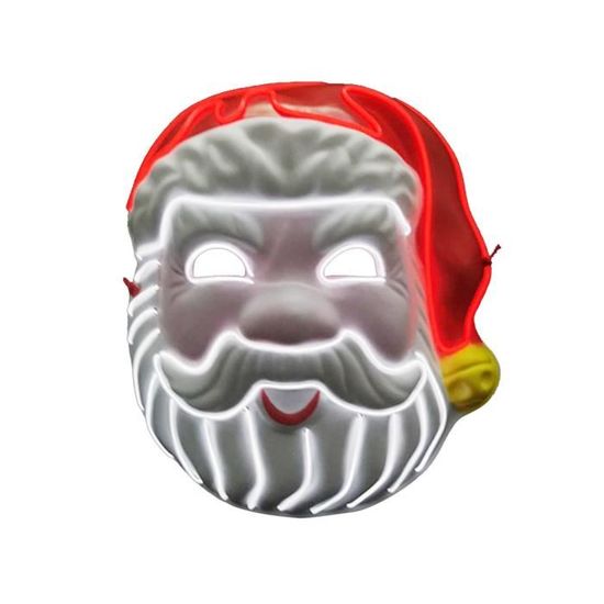 Mask - Face Accessory Masque De Noël Cosplay Santa Claus Forme Led ...