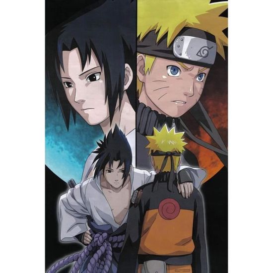 Naruto et Sasuke Puzzle 1000 pièces Cartoon Anime Jigsaw Puzzles Naruto ...