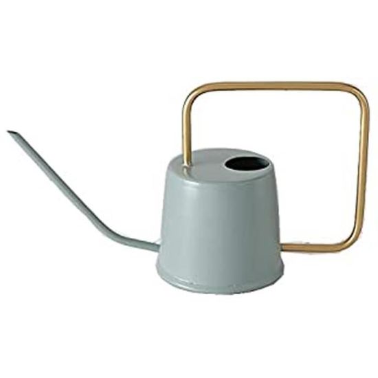 Arrosoir Décoratif Moderne En Métal - En Fer Émaillé - Gris Mat - 39,5 ...