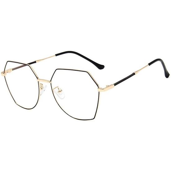 Unisexe Mode rétro Monture Lunettes Polygone Métallique Rétro Vintage ...