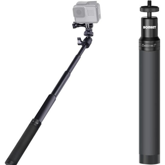 70Cm Perche À Selfie Caméra D'Action Avec Tête Rotule Selfie Stick ...