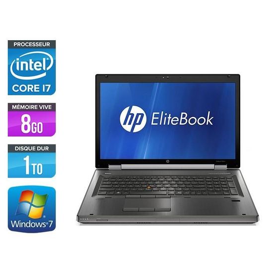 HP ELITEBOOK 8760W 17.3" Core i7 2960XM 2.7 Ghz HDD 1000 Go RAM 8 Go ...