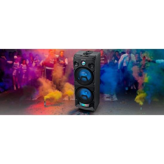 Enceinte colonne party box avec bluetooth USB 400W noir - Cdiscount TV ...