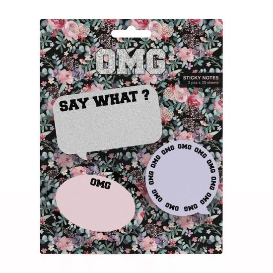 OMG Notes autocollantes - 3 pièces - 30 pages - Mix - Cdiscount Beaux ...