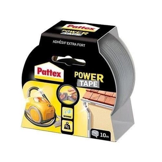 PATTEX Pattex adhésif Power tape - Etui 10m - Gris - Cdiscount Bricolage
