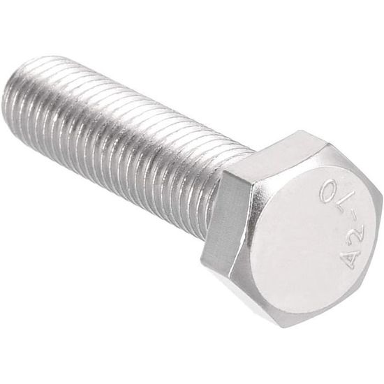 Filetage M12 50Mm Tête Hex Acier Inoxydable 304 Vis Fixation Vis Gauche ...