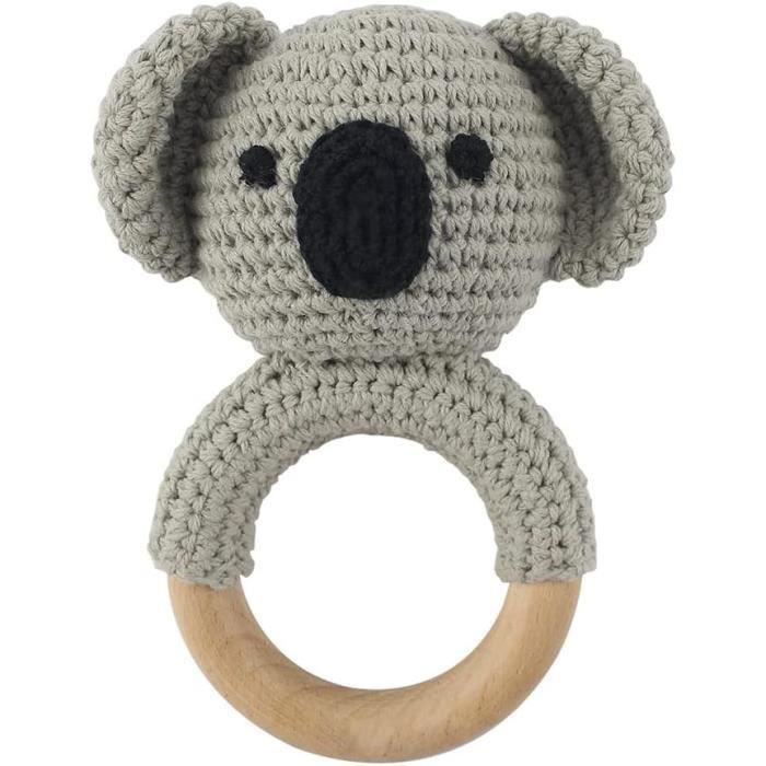 Hochet de Dentition Bébé Grelot Hochet Bébé Hochet en Bois Koalas ...