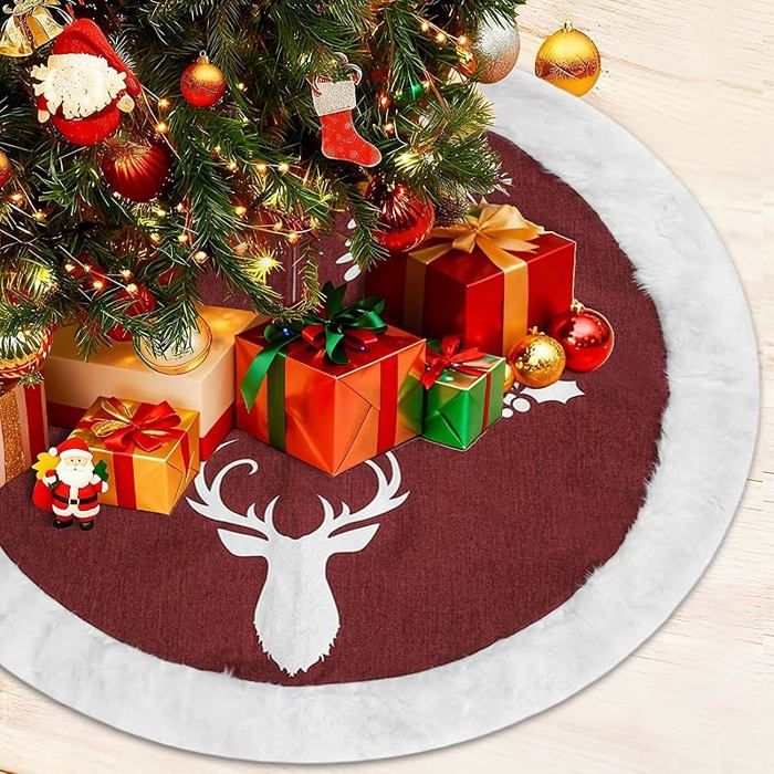 Dwafill Christmas Tree Cover, 90cm Diameter Round Christmas Tree ...
