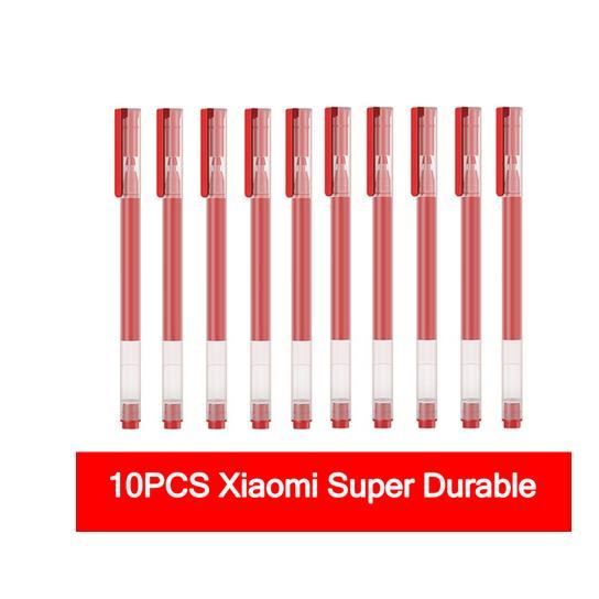 10 stylos rouges - Xiaomi-Stylo gel MI Pen, 9.5mm, PREMEC Smooth ...