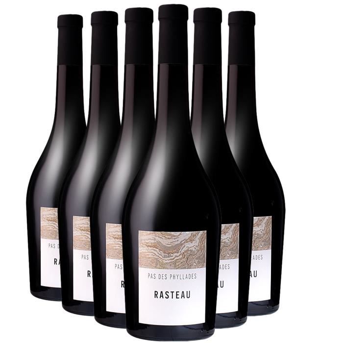 Rasteau Rouge 2019 - Lot de 6x75cl - Pas des Phyllades - Vin AOC Rouge ...