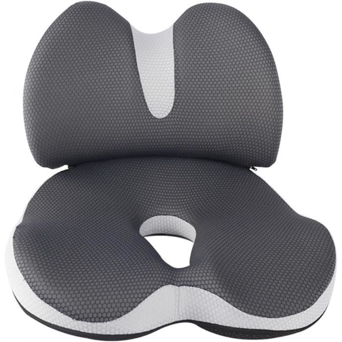 Coussin Coccyx Orthopédique, (Coussin Siege+Coussin Dos) Maintien ...