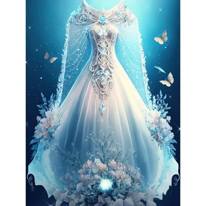 Broderie Diamant Kit Complet Robe De Mariée Bricolage Diamond Painting ...