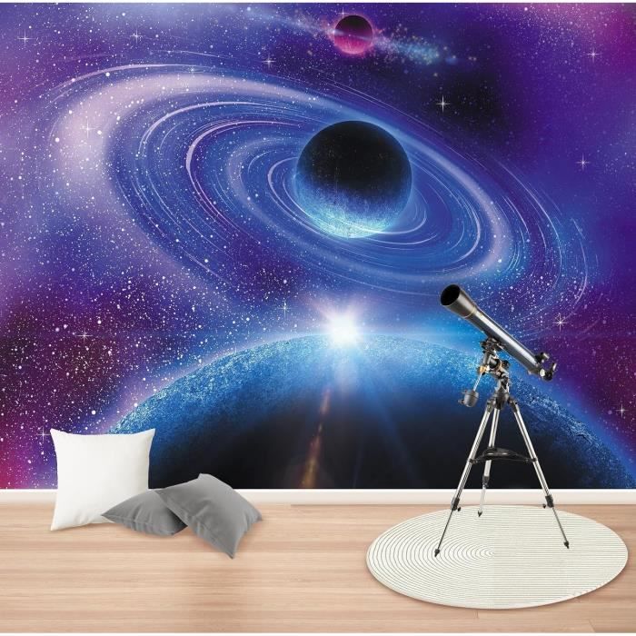 Papier Peint Intissé Galaxie, Univers 3D Trompe L'Oeil Mural Affiche ...