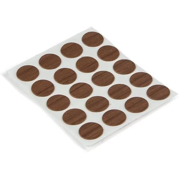 Lot De 20 Cache-Vis Adhésif Rond Pour Trou De Meubles, Sol, Armoires ...