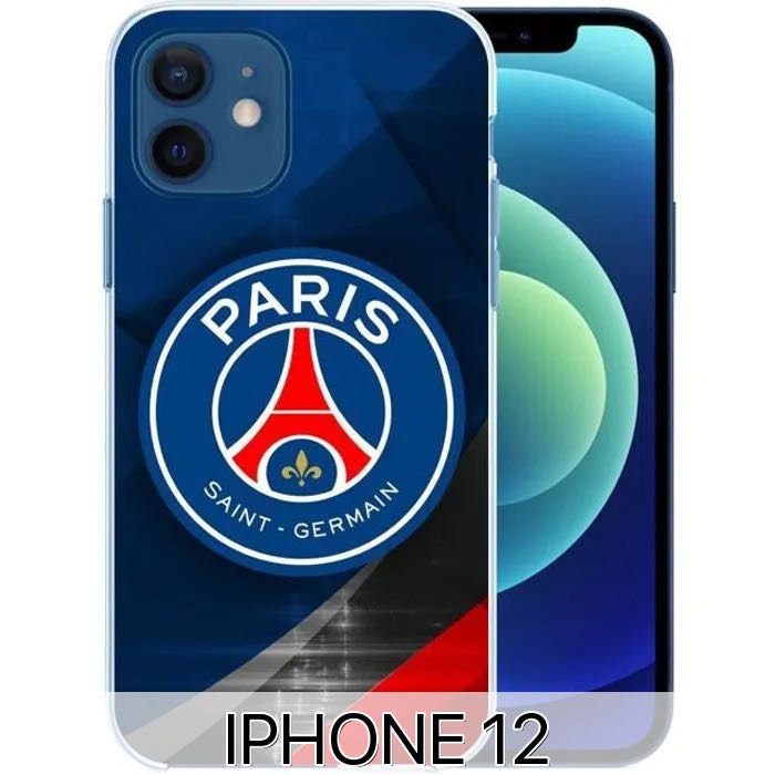 Coque pour iPhone 12 - Psg Logo Metal Chrome - Cdiscount Téléphonie