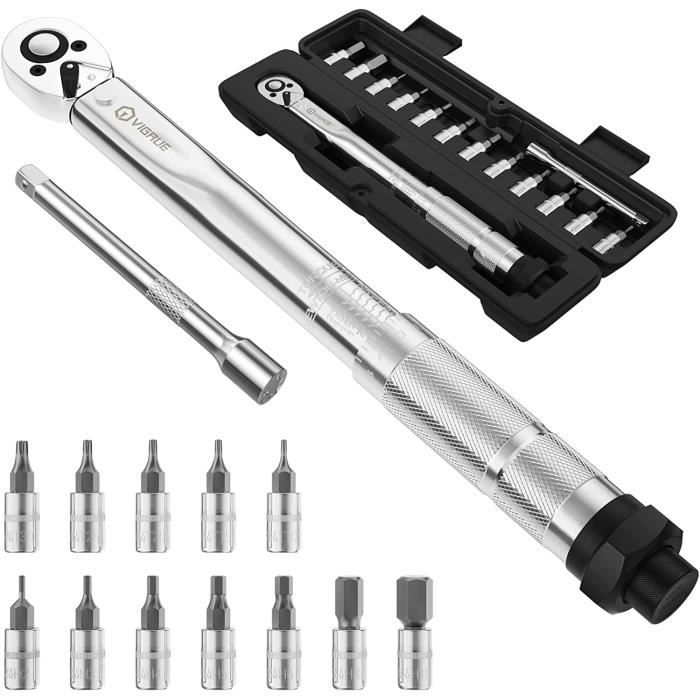 Clé dynamométrique 1-4", 5-25 Nm, clé dynamométrique pour vélo et moto ...