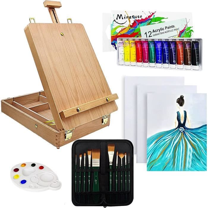 Chevalet de table chevalet d'art chevalet de bureau pour la peinture ...