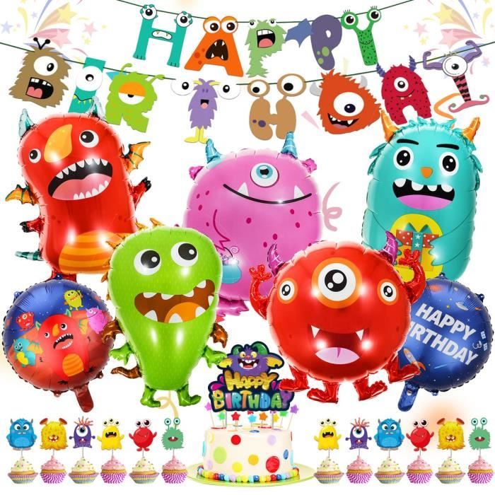 Monsters Party Décorations D'Anniversaire Pour Enfants, Ballons De ...
